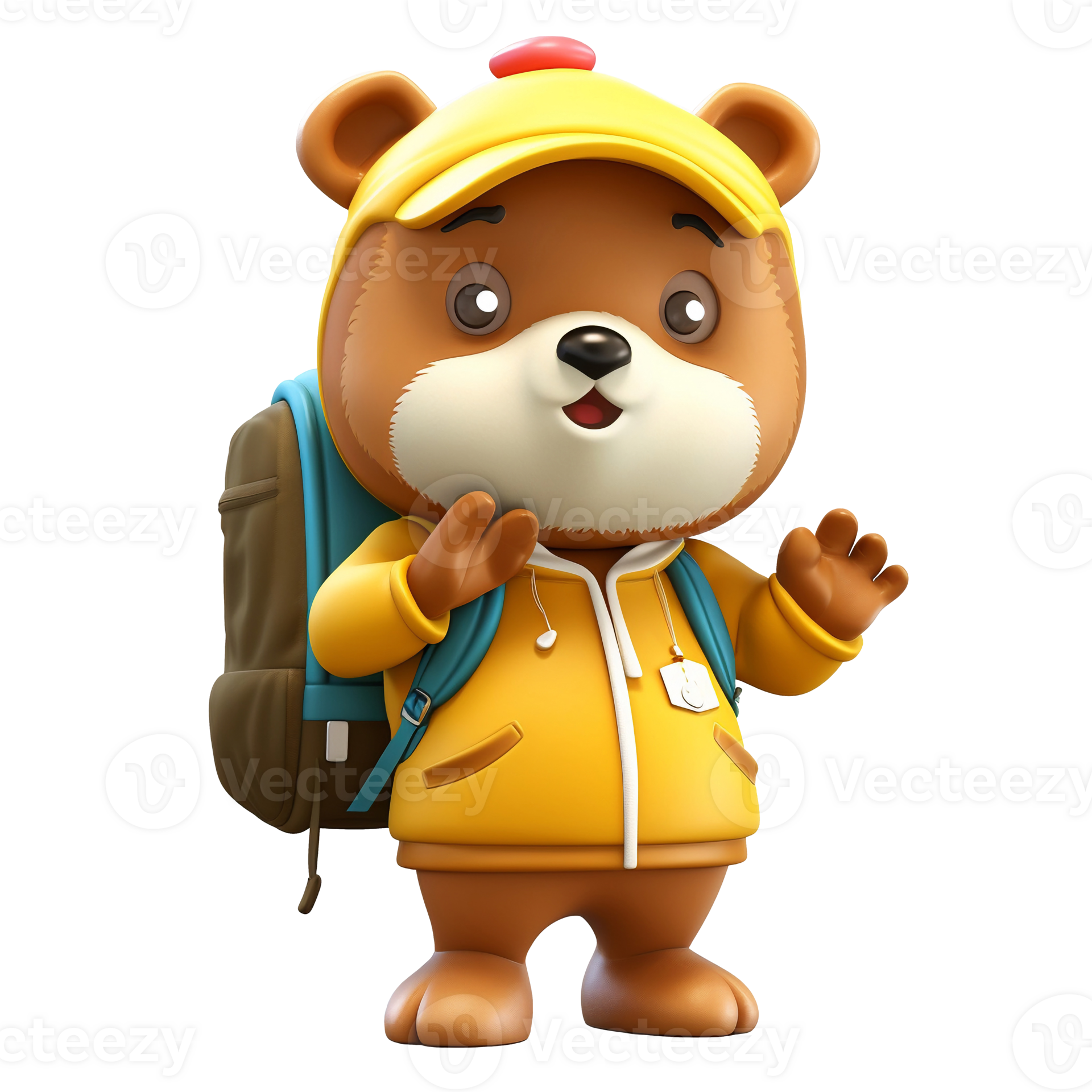 3d Cute Bear Character 24272947 Png