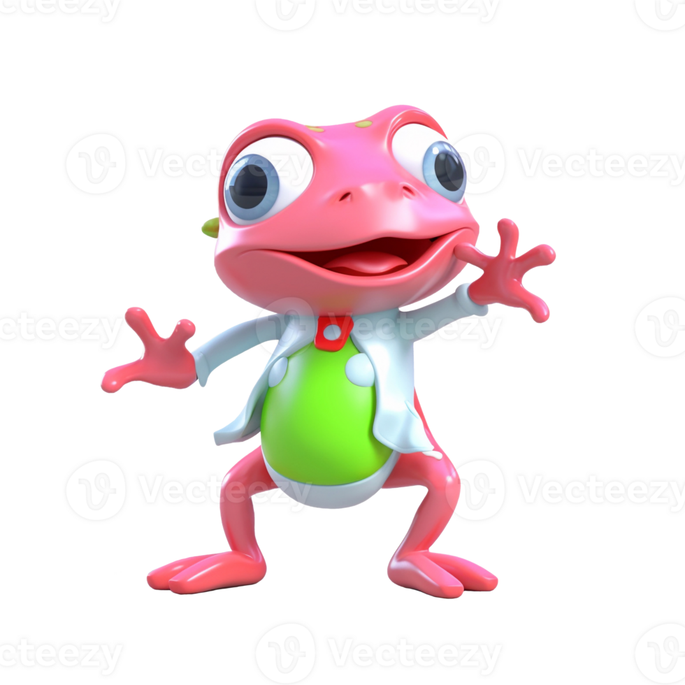3d Cute Frog Character 24272991 Png
