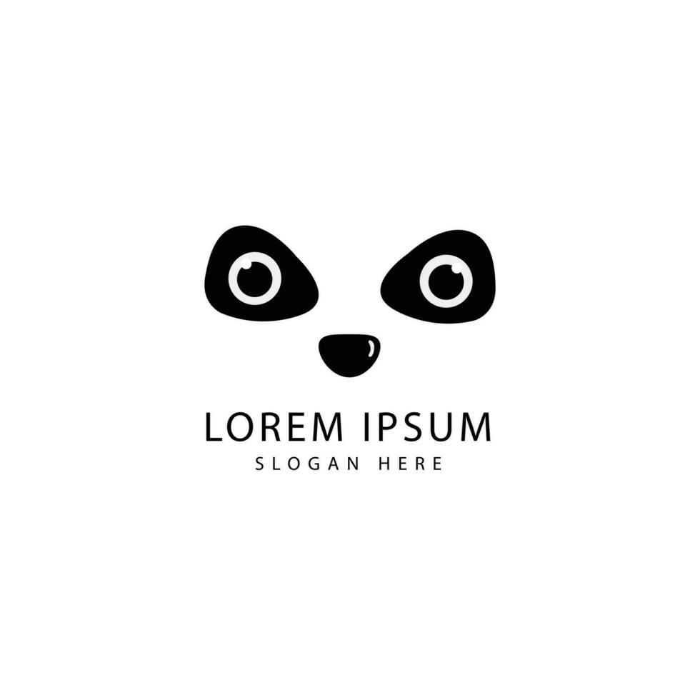 Panda Eye Vector Logo Design Template 24273251 Vector Art At Vecteezy