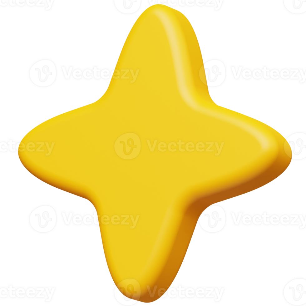 Yellow Star 3d