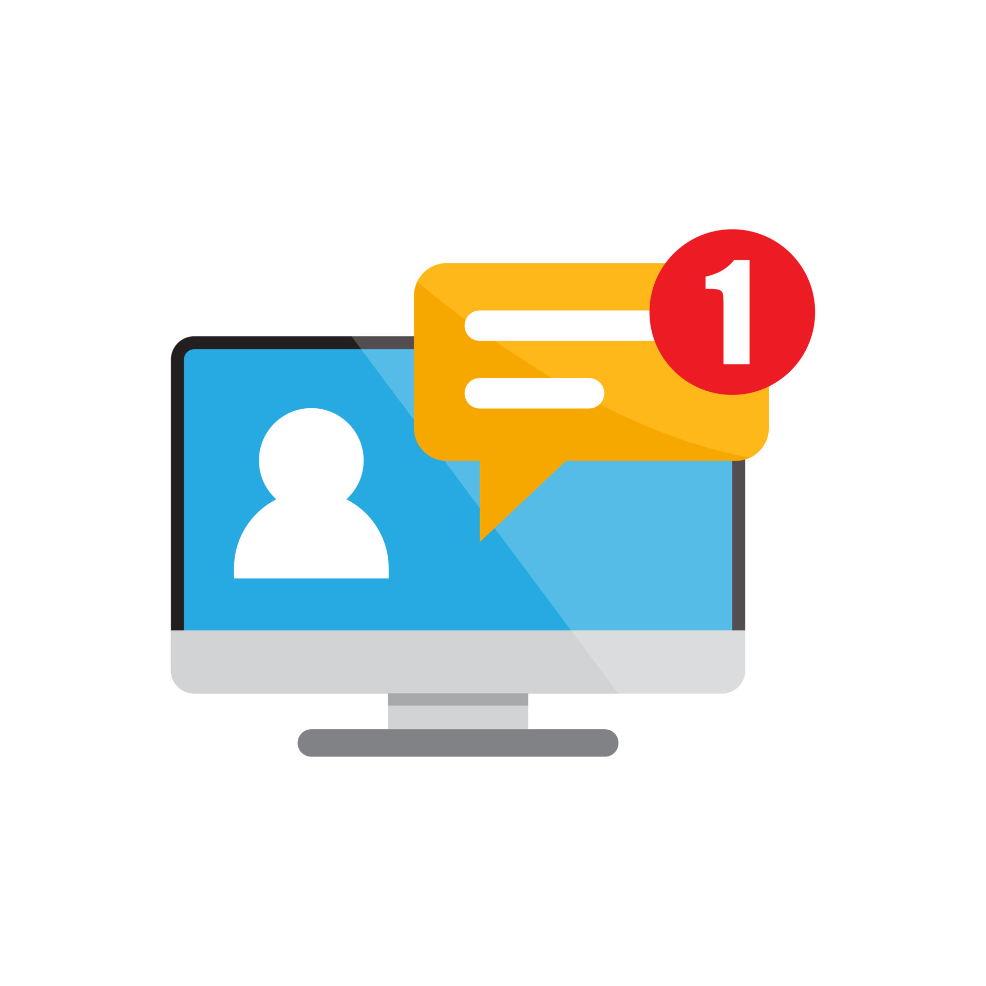 One Incoming Message Open Message Icon Notification Vector 24274777