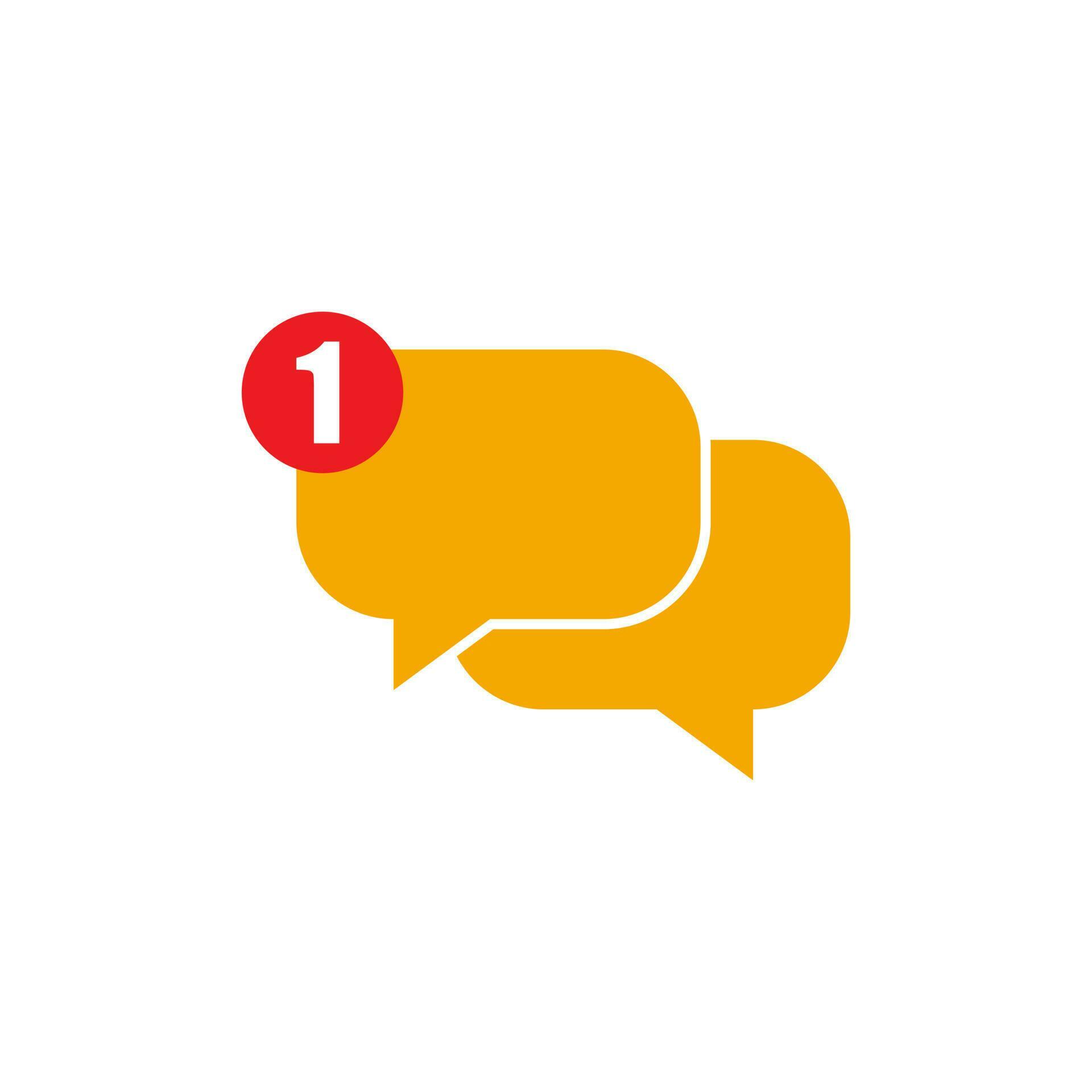One incoming message, open message icon, notification. Vector 24274958 Vector Art at Vecteezy
