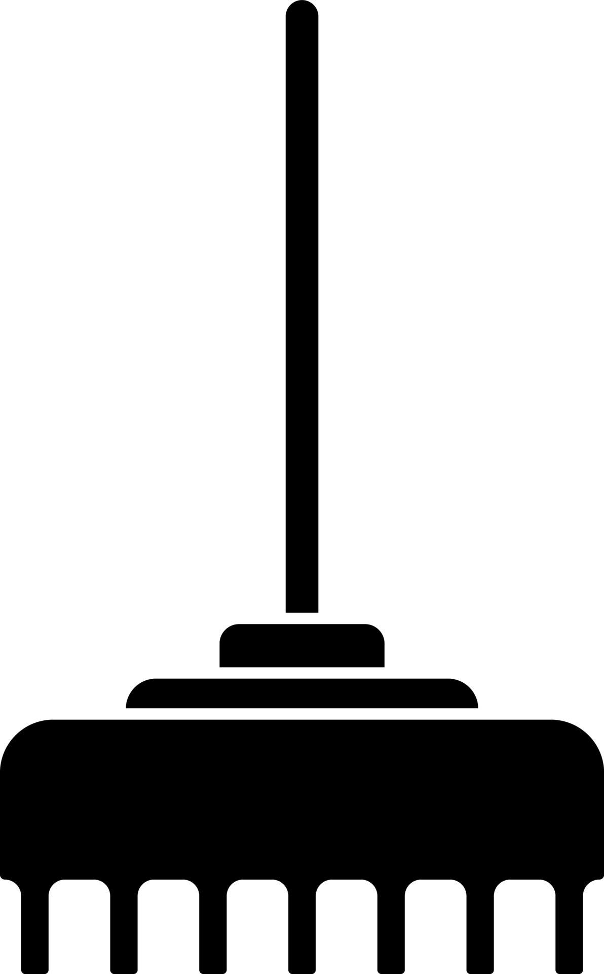 Glyph snow fork or pusher icon. 24276099 Vector Art at Vecteezy
