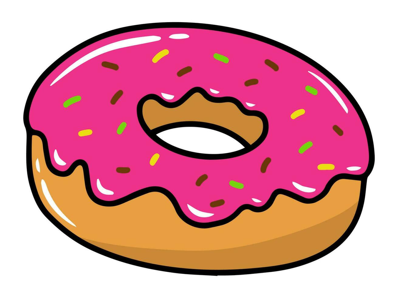 Donut Fast Food Clipart Illustration 24276948 Vector Art At Vecteezy