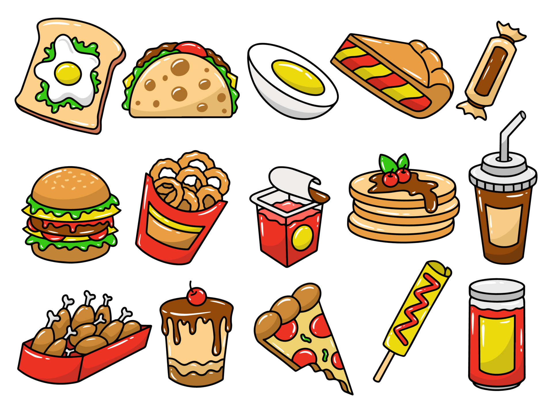 Hand Drawn Clip art Food Illustration 24276963 Vector Art at Vecteezy Hand Drawn Clip art Food Illustration 24276963 Vector Art at Vecteezy