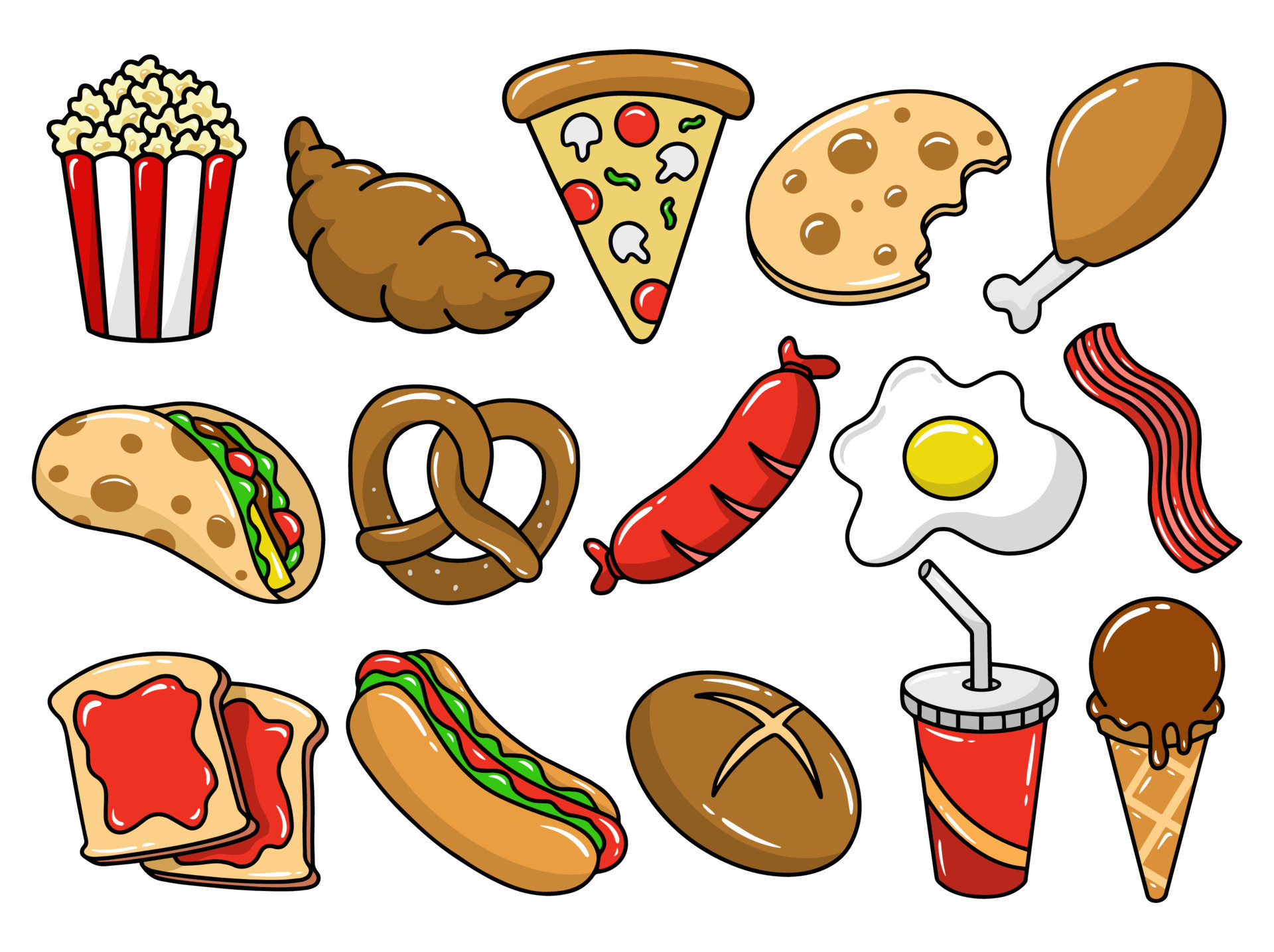 Hand Drawn Clip art Food Illustration 24277087 Vector Art at Vecteezy Hand Drawn Clip art Food Illustration 24277087 Vector Art at Vecteezy