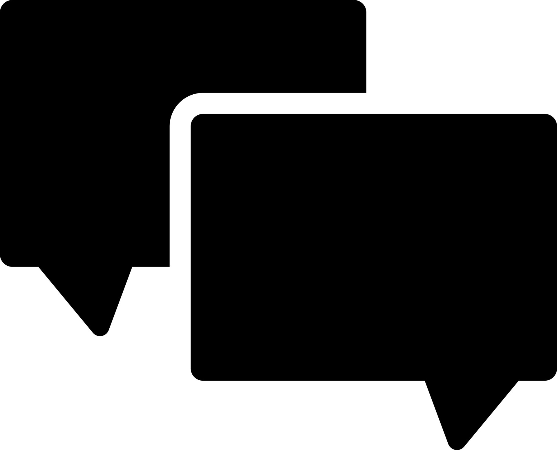 Message box icon in black color. 24277994 Vector Art at Vecteezy