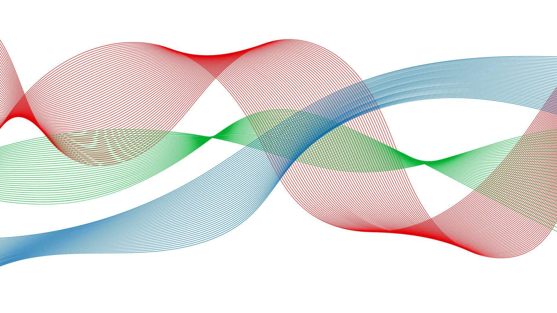 Abstract Backdrop With Colorful Wave Gradient Lines On White Background Modern Technology