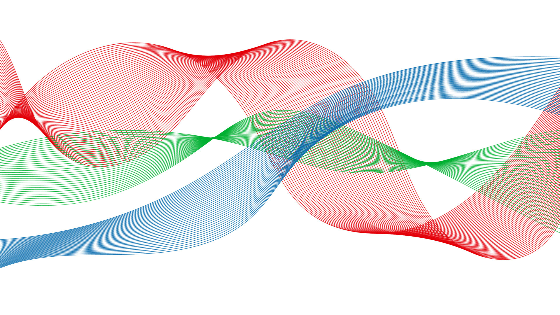 Abstract Backdrop With Colorful Wave Gradient Lines On White Background