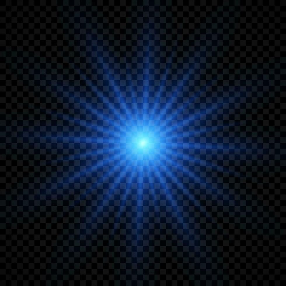 Light effect of lens flares. Blue glowing lights starburst effects with sparkles 24279993 Vector ...