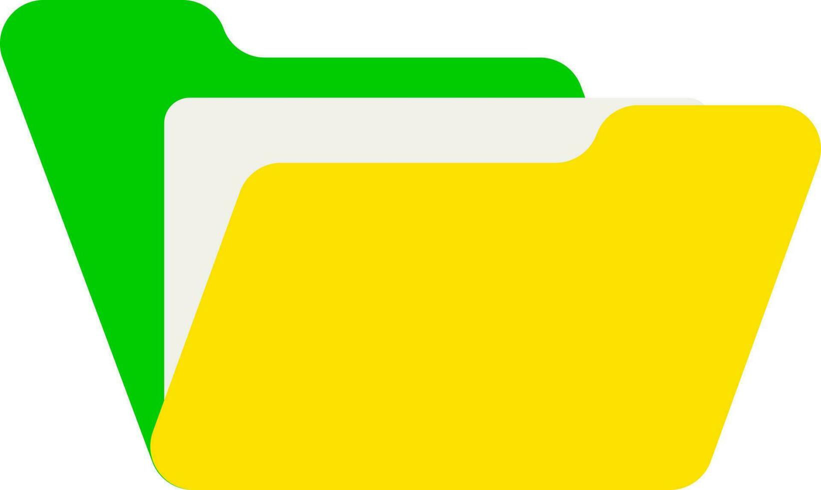 Open file folder icon in flat style. 24282289 Vector Art at Vecteezy