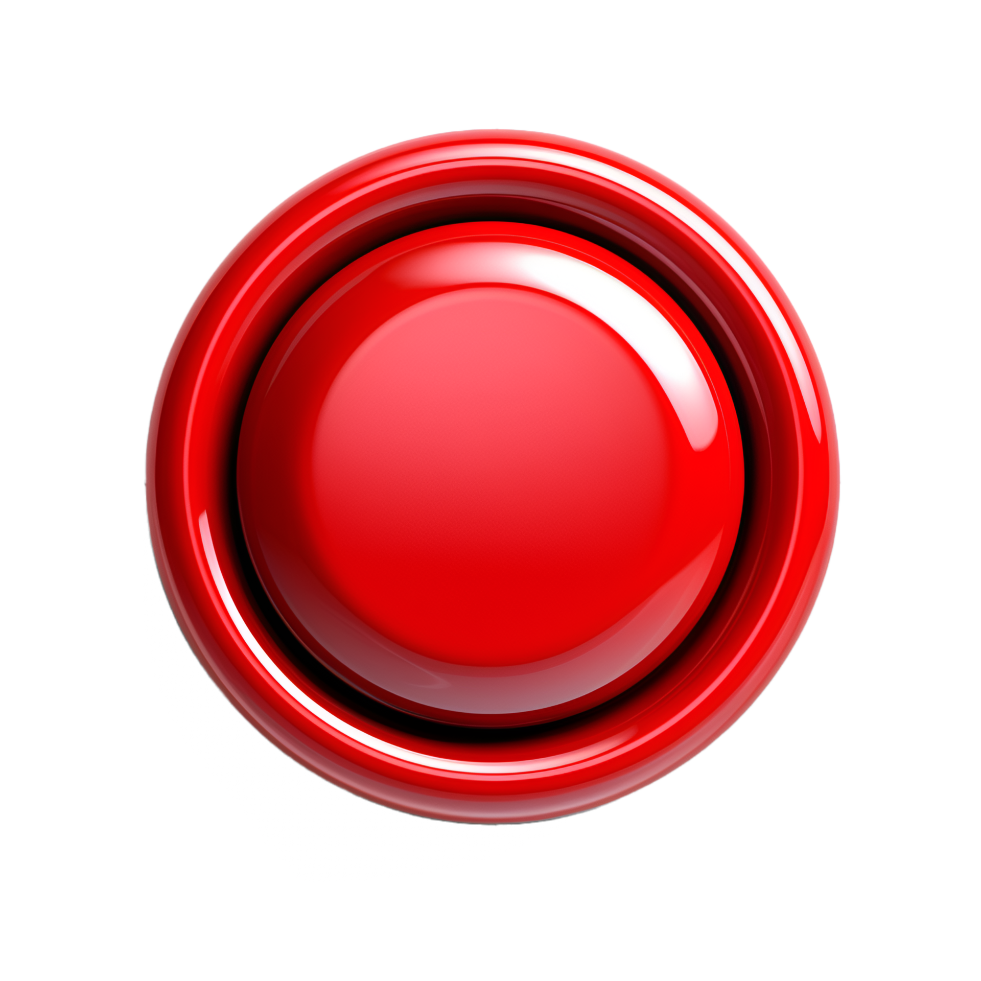 Red 3D Button Icon Sticker Clipart 24282417 PNG