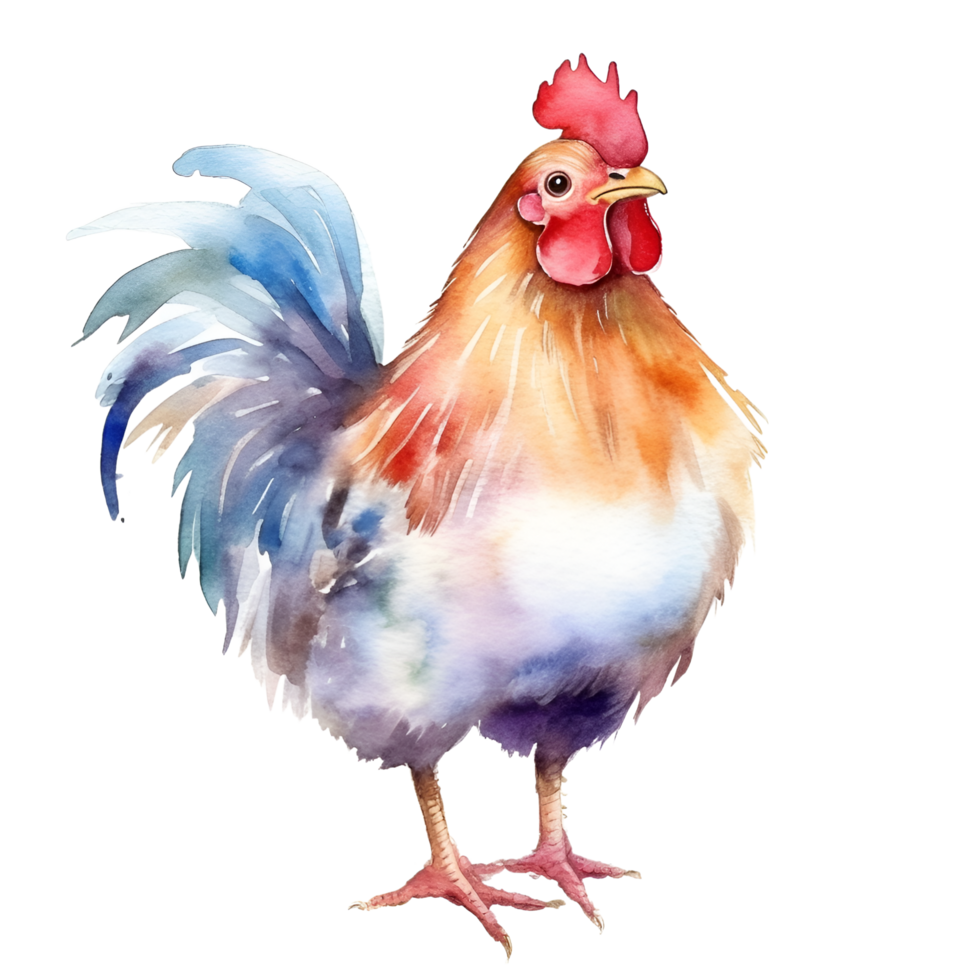 Chicken Watercolor Clipart 24282423 PNG