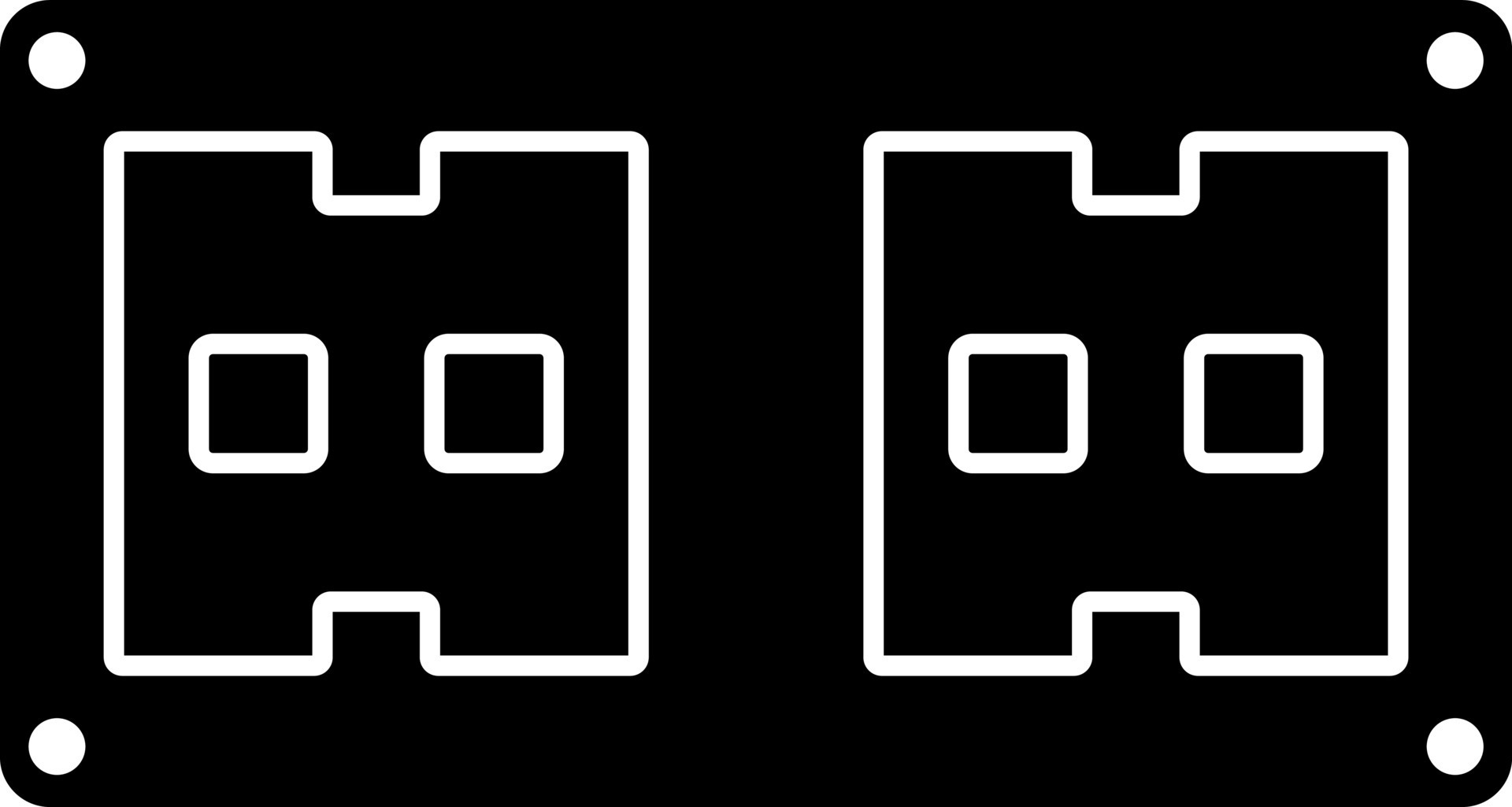 Black and White socket icon in flat style. 24282971 Vector Art at Vecteezy