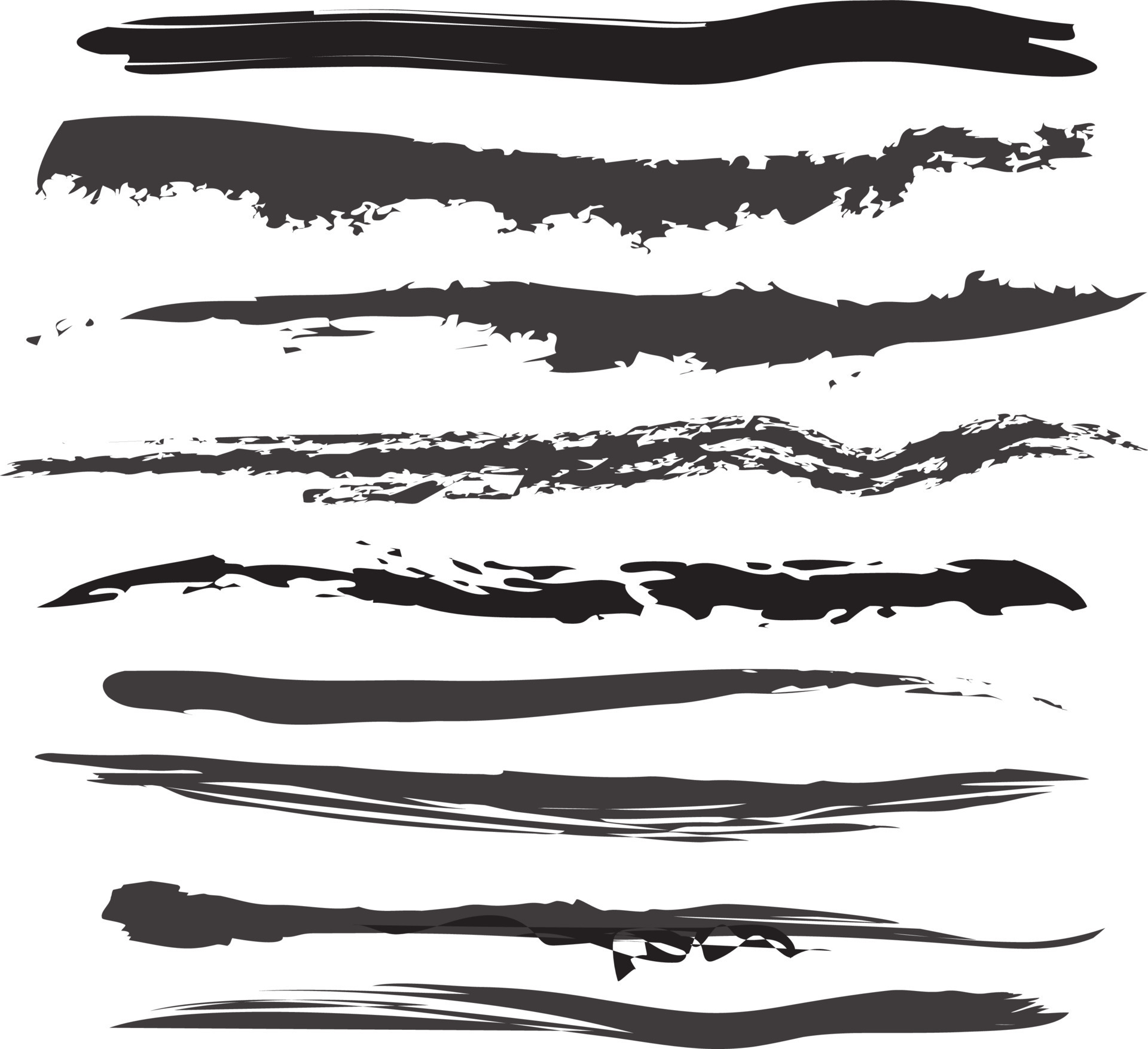 Hand drawn abstract brush strokes. 24283372 Vector Art at Vecteezy