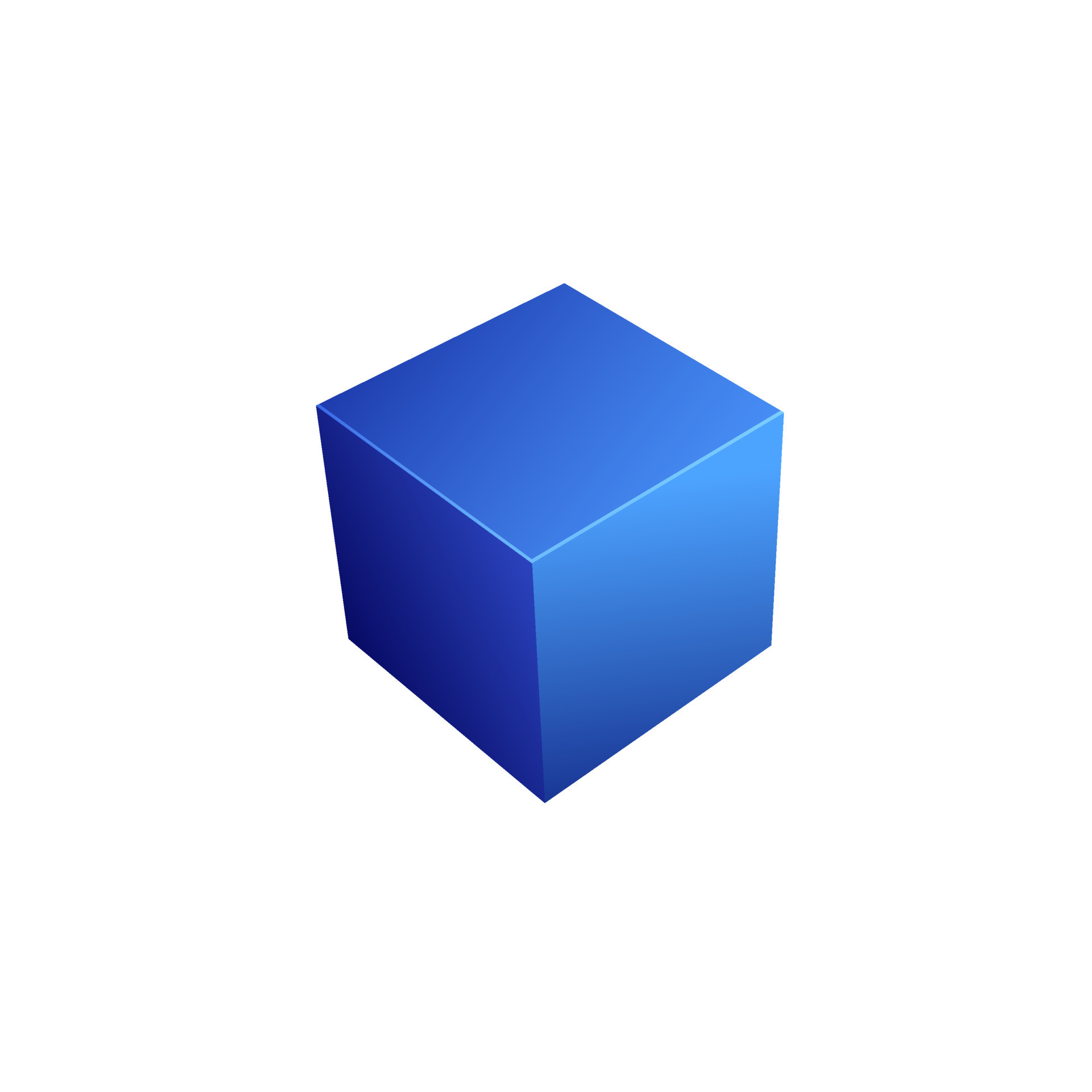 Isolated ilutsration of 3D cube in blue color. 24283692 Vector Art at Vecteezy