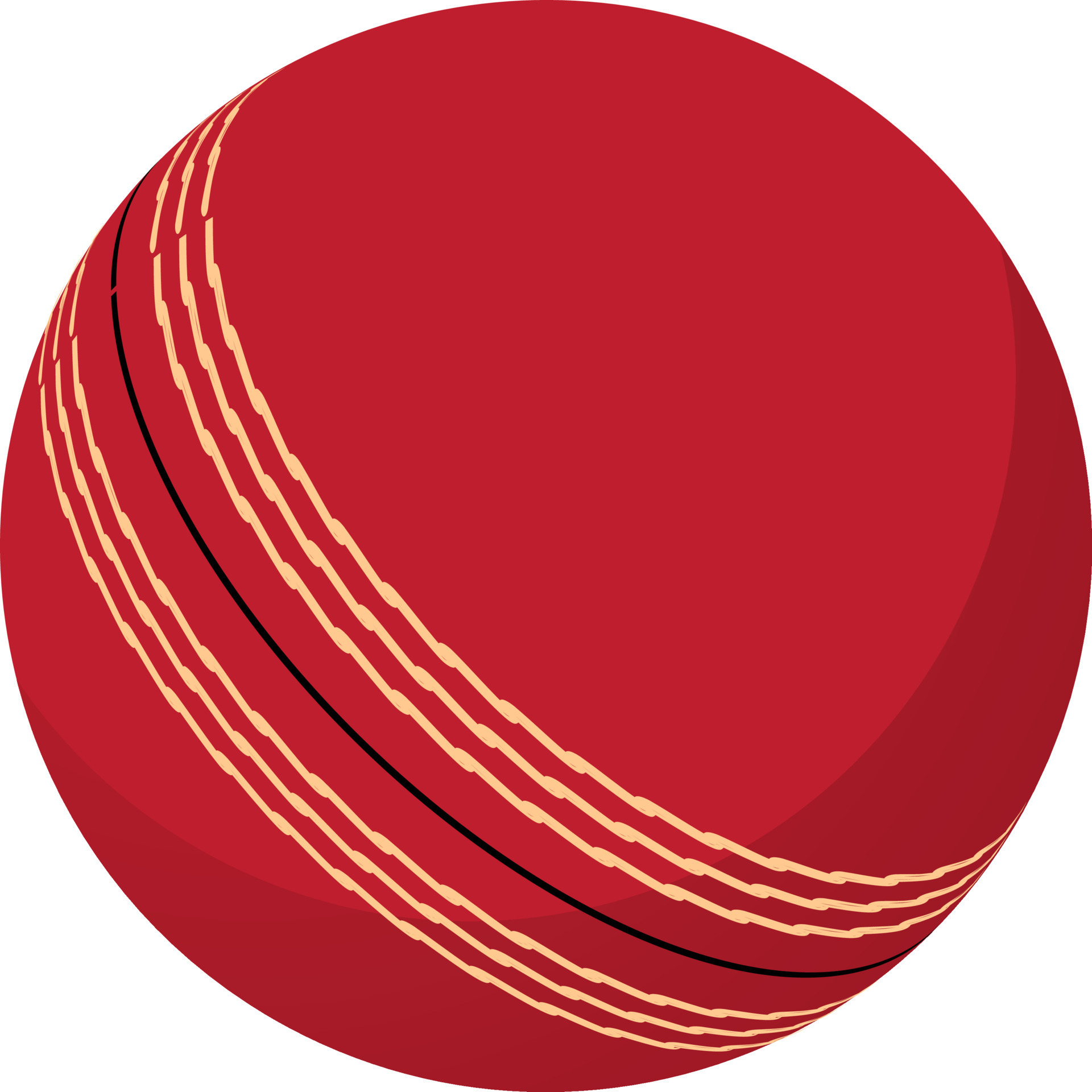 Red leather cricket ball. 24289352 Vector Art at Vecteezy
