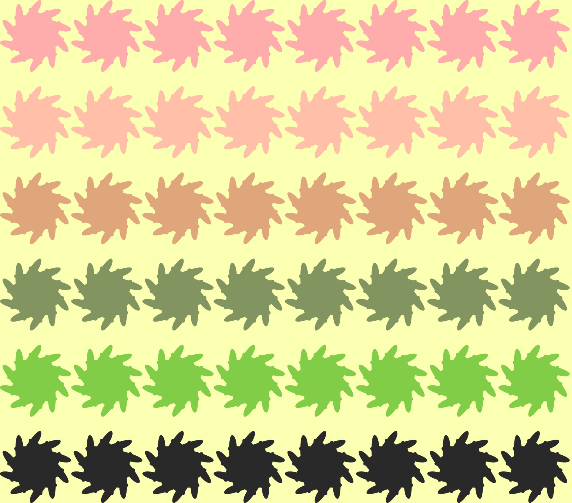 jagged sharp disc background pattern, yellow background, minimalist ...