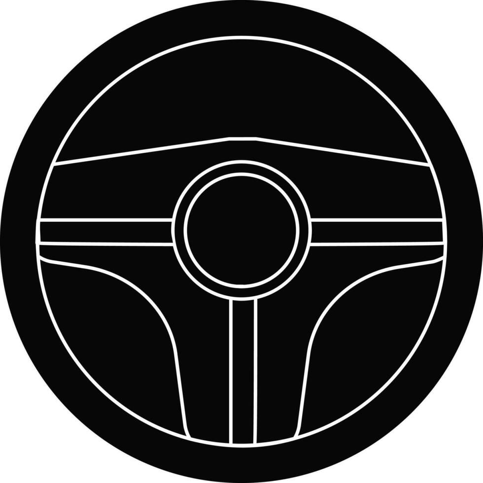Black steering wheel. 24293740 Vector Art at Vecteezy