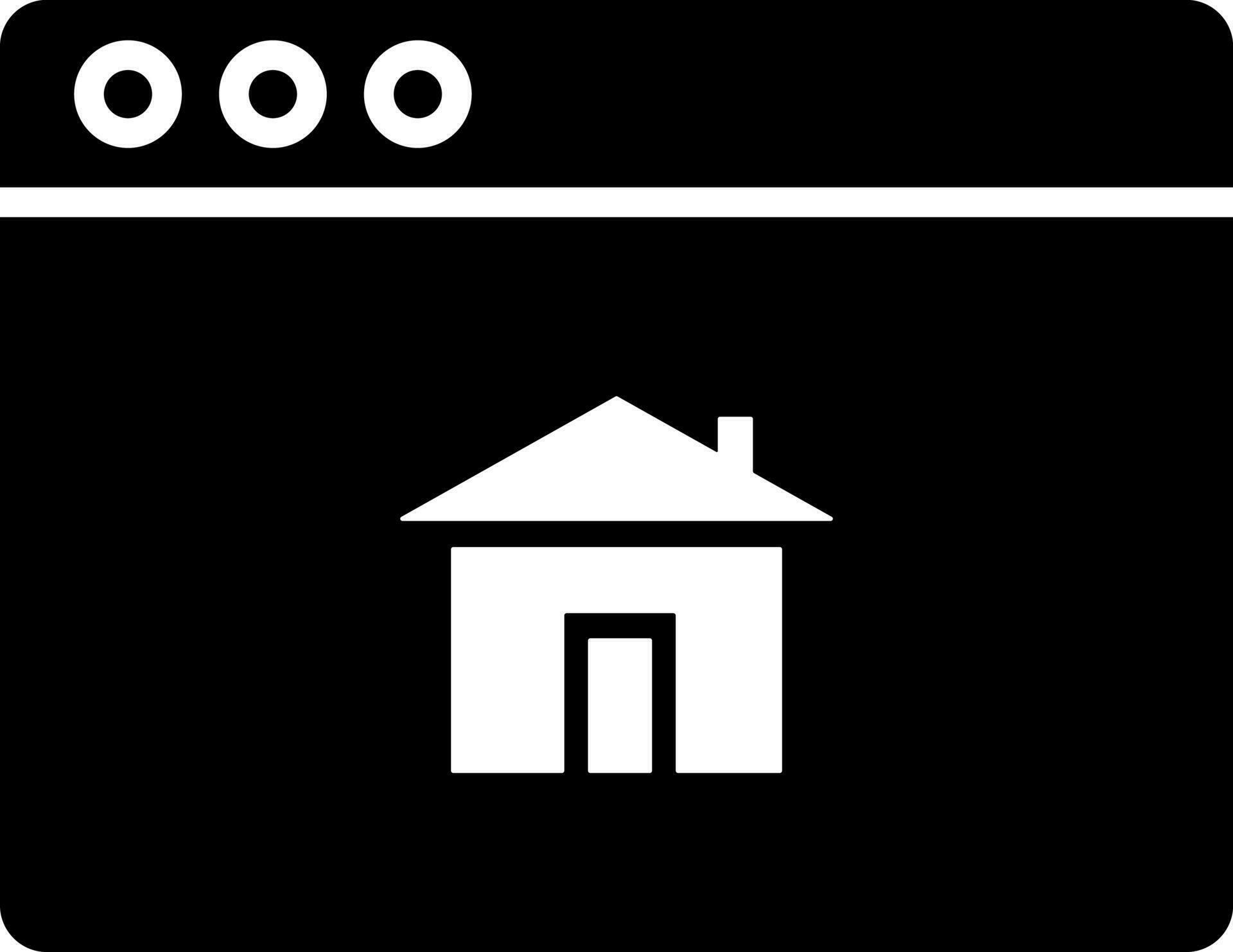 Homepage icon in Black and White color. 24294255 Vector Art at Vecteezy