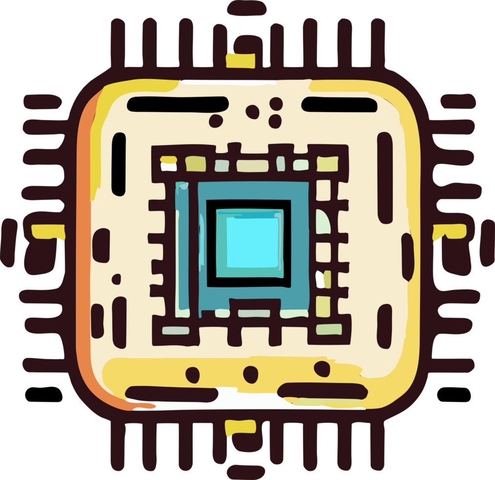 Chip cpu png graphic clipart design 24295712 PNG