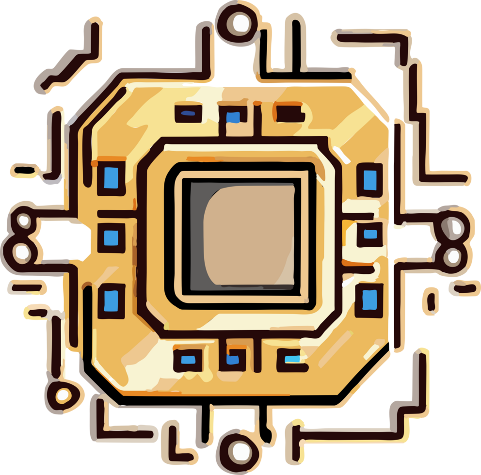 Chip cpu png graphic clipart design 24295718 PNG