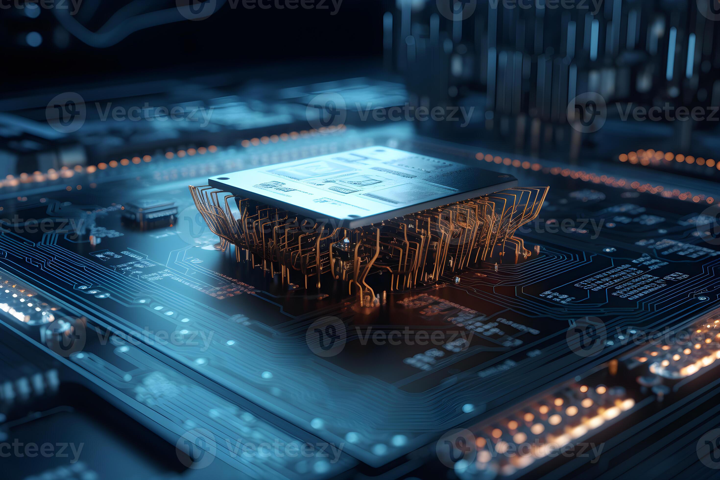 close-up view of a modern computer chip processor, 24296172 Stock Photo ... close-up view of a modern computer chip processor, 24296172 Stock Photo ...
