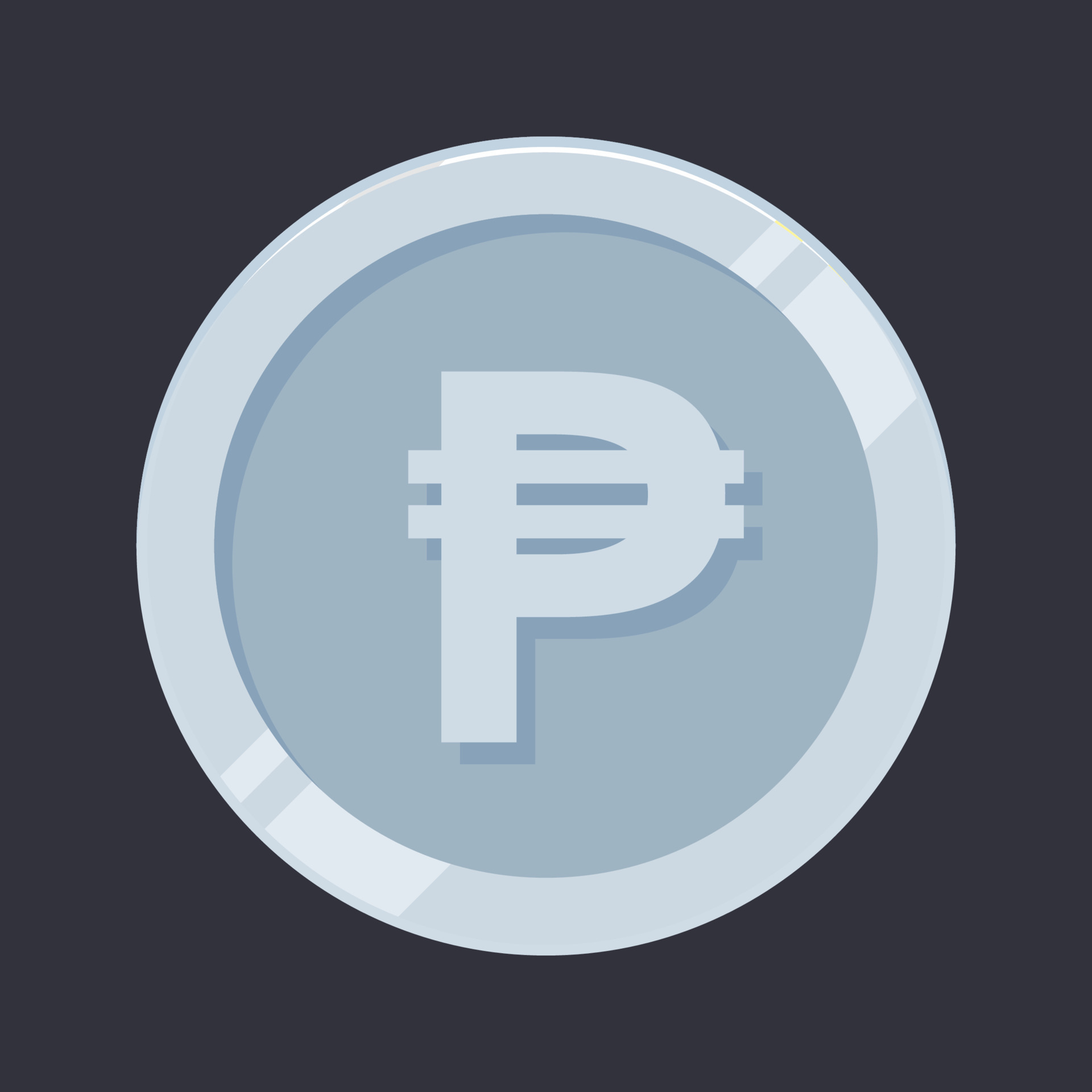 Peso Coin Silver Philippine Money Tin PHP Vector 24296366 Vector Art at ...