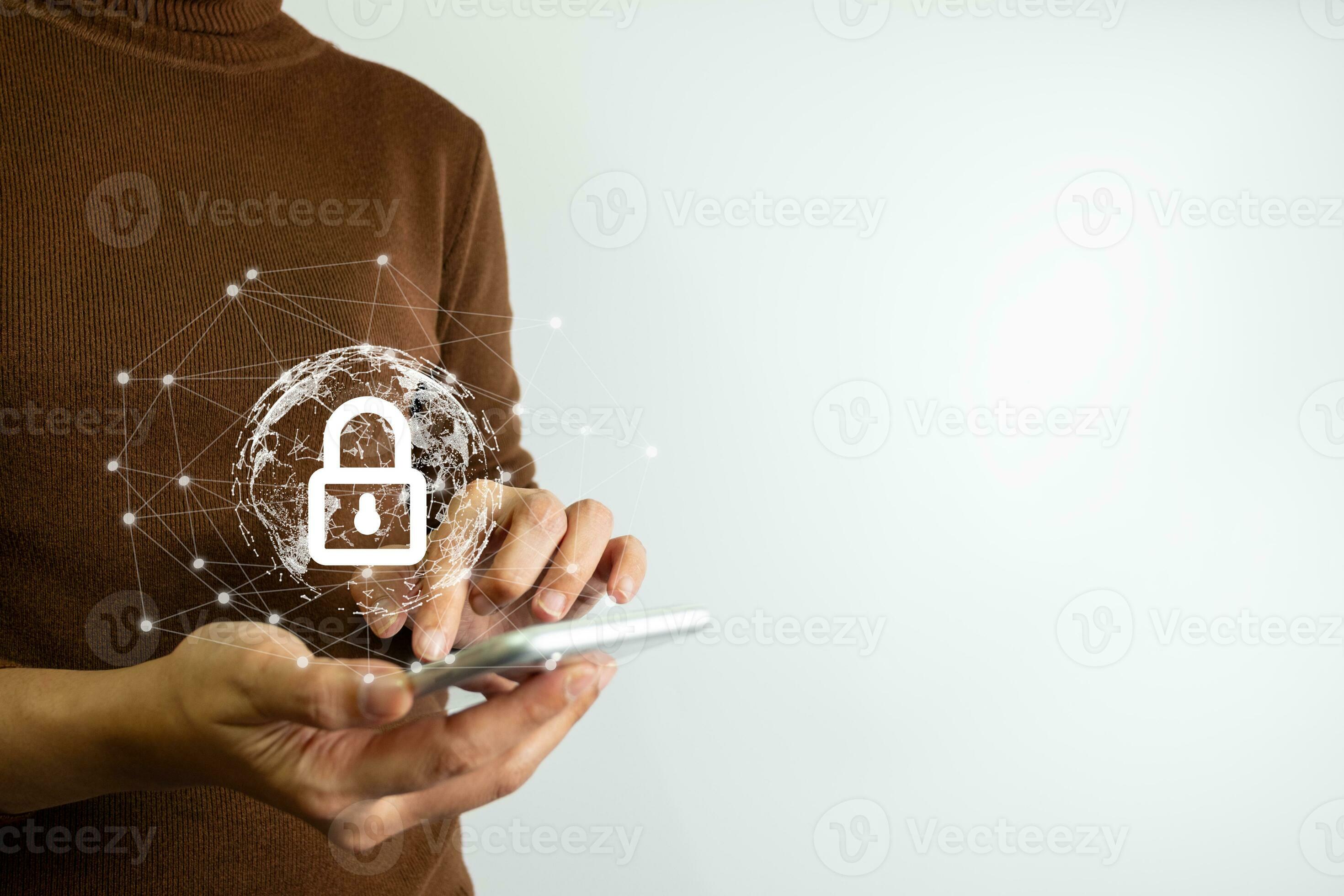 Verification Of Information With Finger Print By Smart Phone Internet Security Online