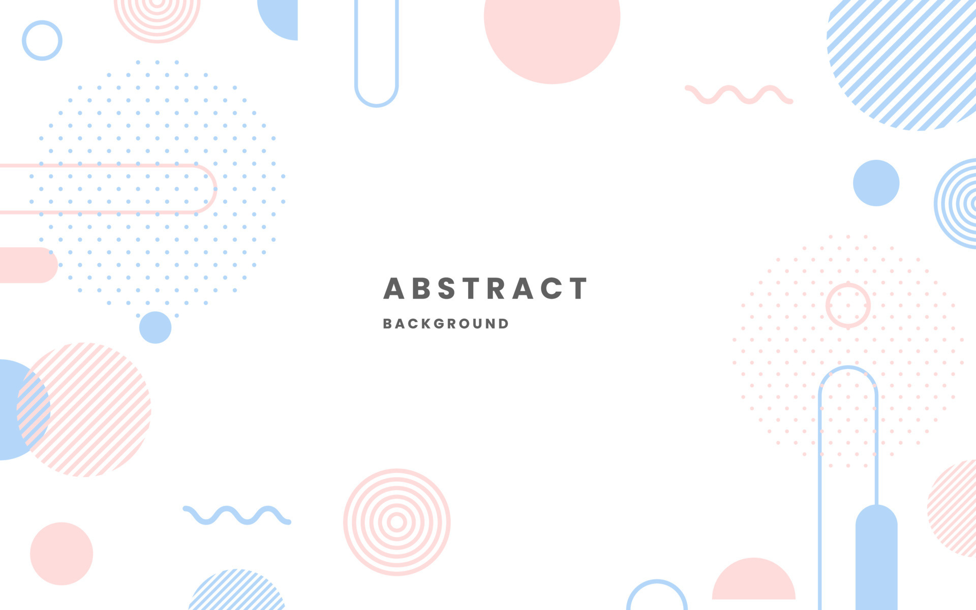 Colorful abstract geometric shapes design element background. White ...