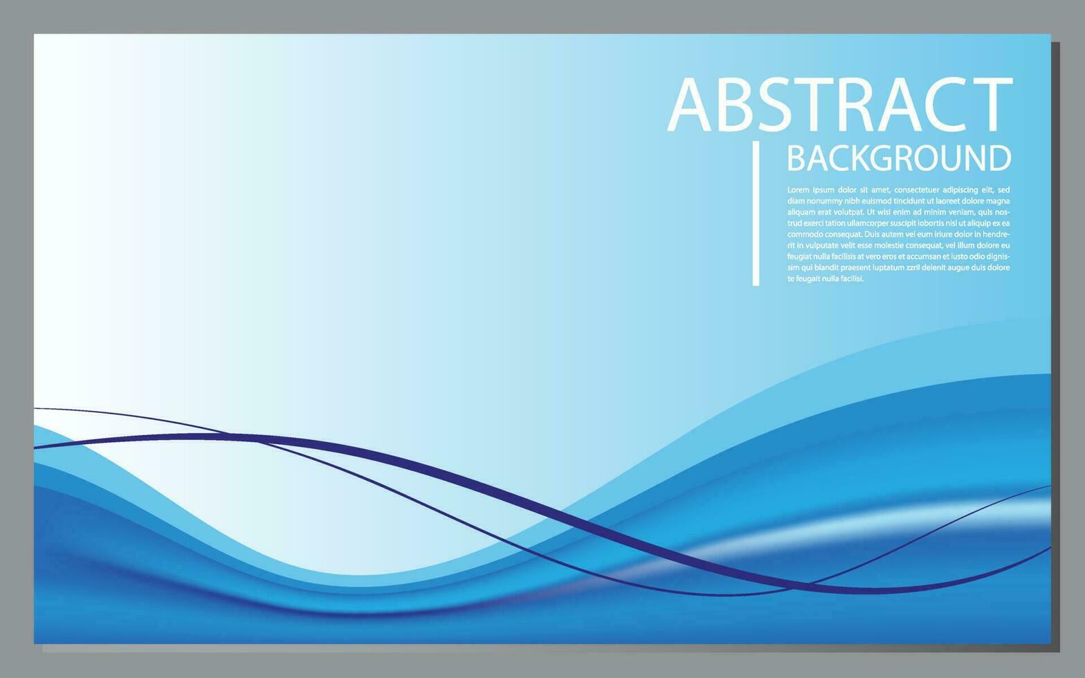 Abstract Background Smooth Blue Gradient Mesh Wave Design. Banner Template Vector 24307421 ...
