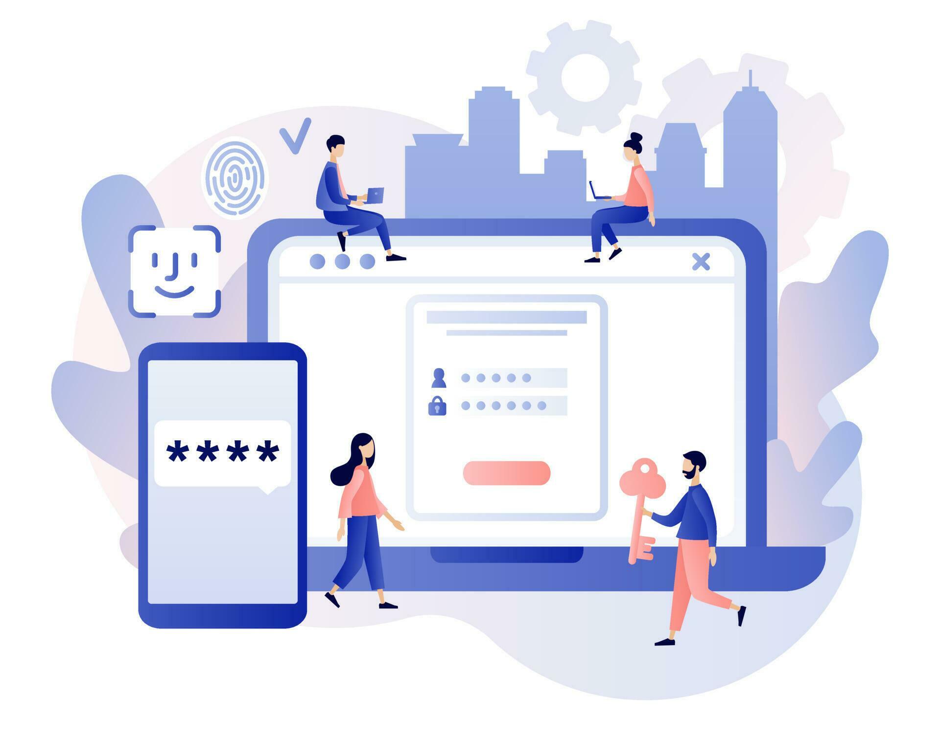 Duo authentication. Two factor verification. Verification code message for secure login or sign ...