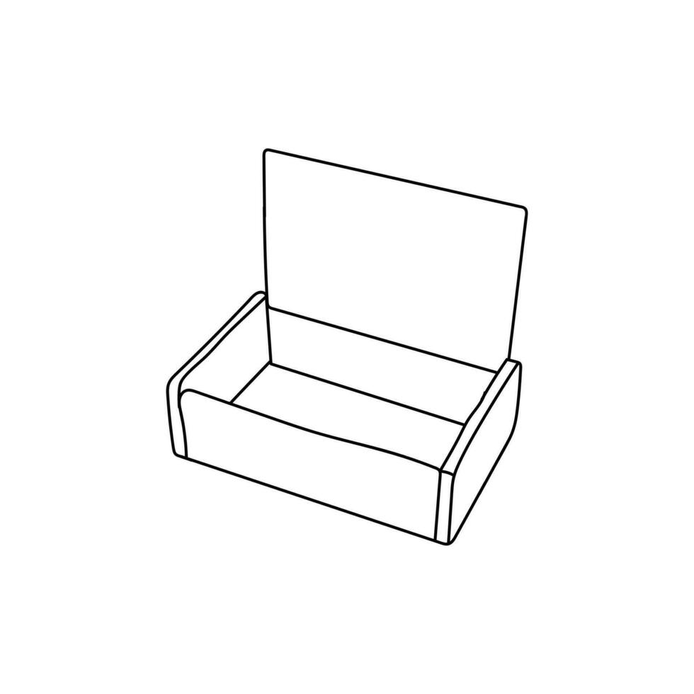 Wooden Box Packaging Line Simple Design 24318575 Vector Art at Vecteezy