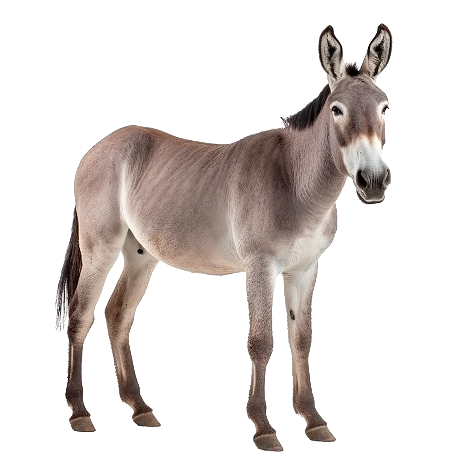 Donkey isolated on Transparent background, Digital Art, PNG Images, generate ai 24320535 PNG