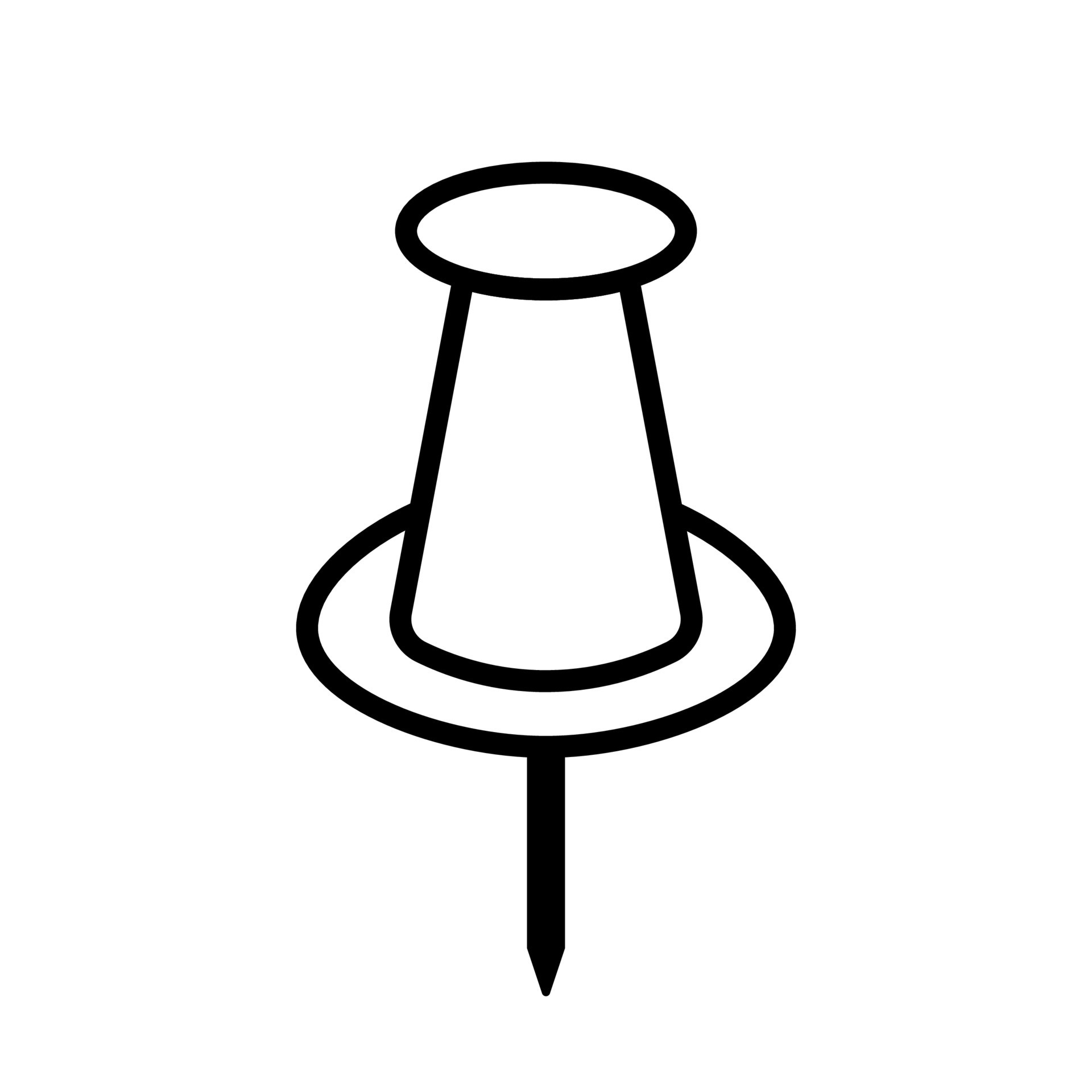 Black Line Push Pin Board Icon Clipart Vector 24321212 Vector Art at Vecteezy