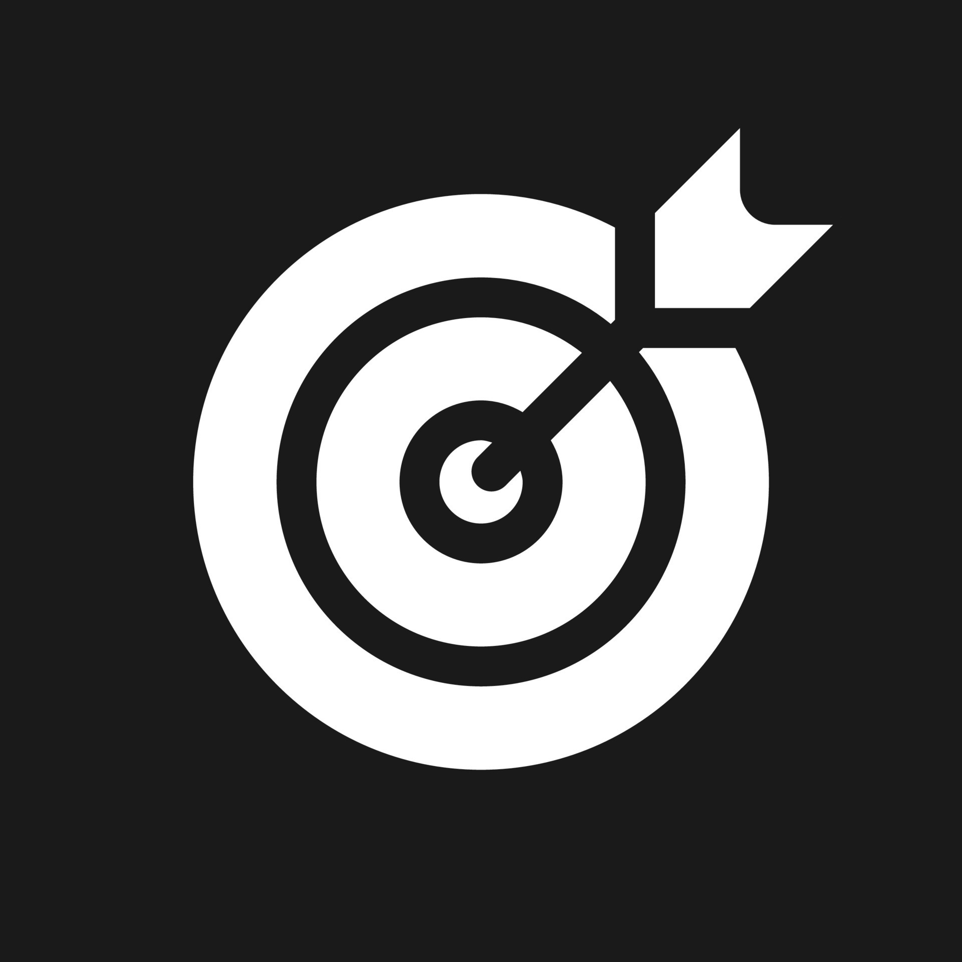 Reaching target pixel dark mode glyph ui icon. Business success. User ... Reaching target pixel dark mode glyph ui icon. Business success. User ...