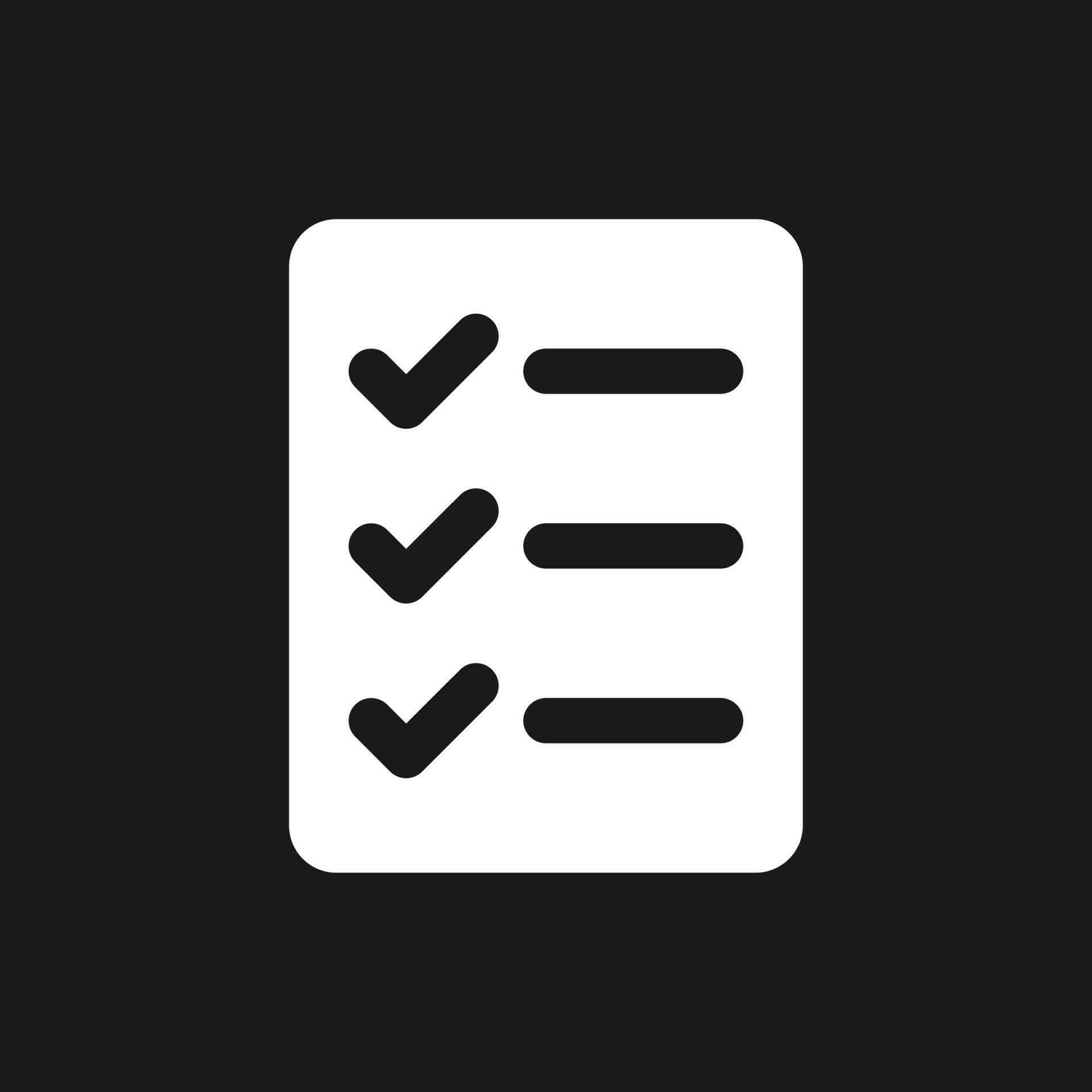 Checklist of completed tasks pixel dark mode glyph ui icon. Planner ... Checklist of completed tasks pixel dark mode glyph ui icon. Planner ...