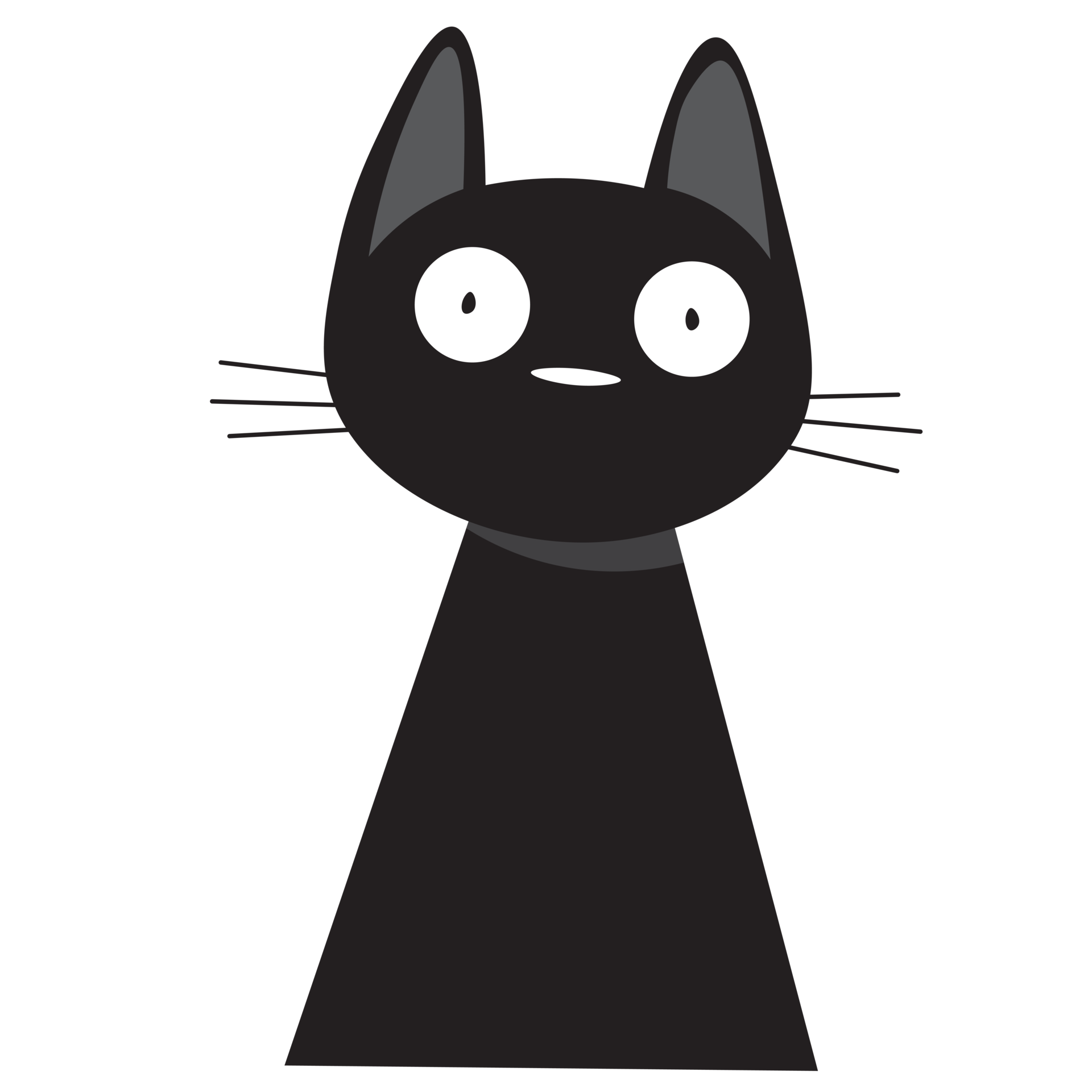 Cute Cat Cartoon Character Doodle Cartoon Style 24323865 Png
