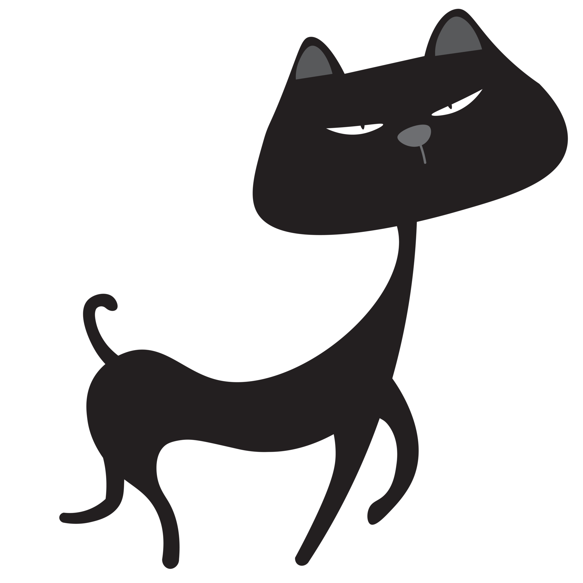 Cute Cat Cartoon Character Doodle Cartoon Style 24323869 Png