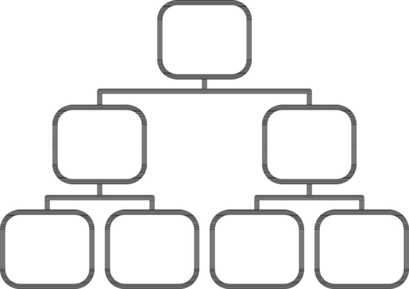 Hierarchy Structure Icon In Black Line Art 24324750 Vector Art At Vecteezy