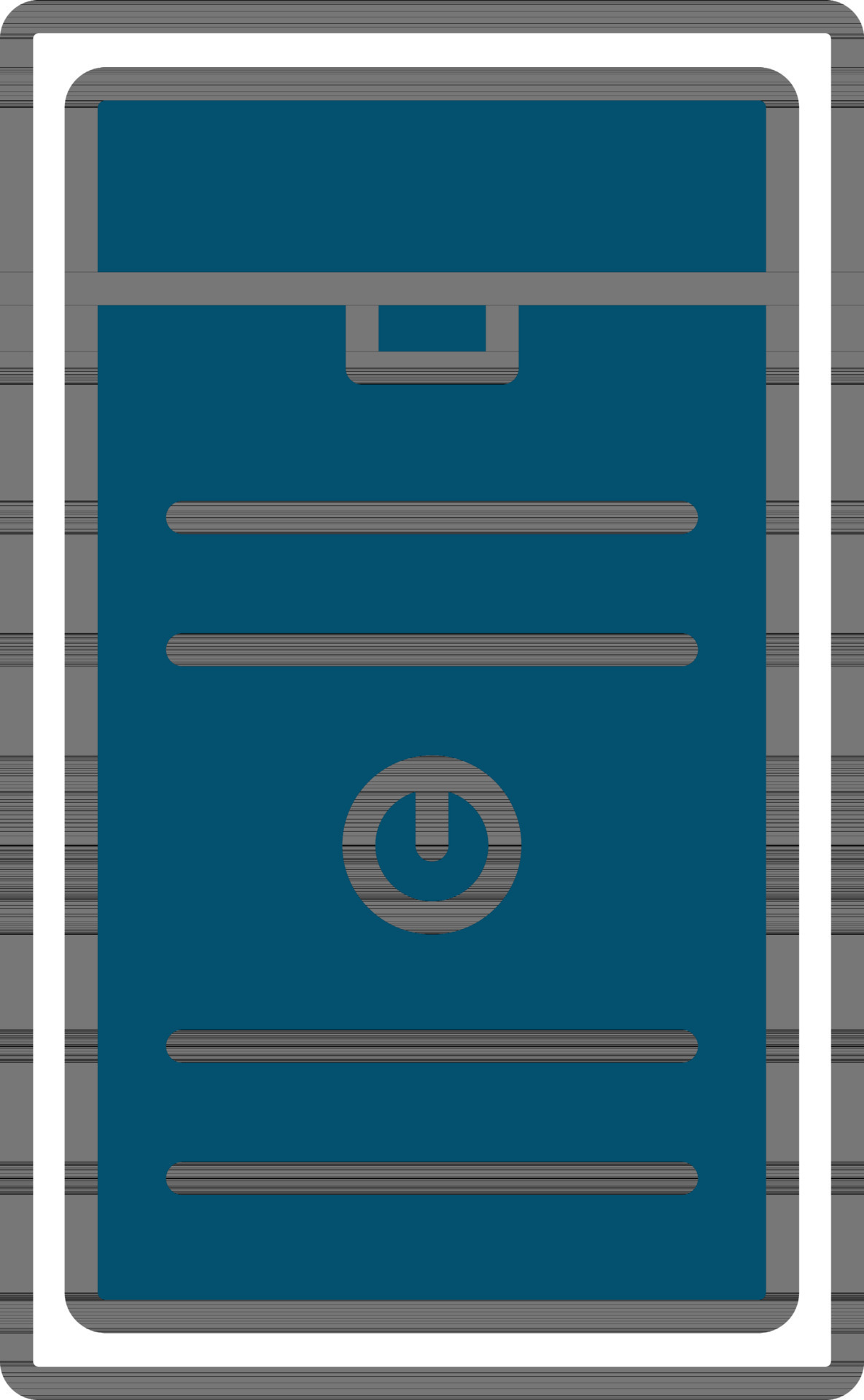 Computer Cpu Icon In Blue Color Vector Art At Vecteezy