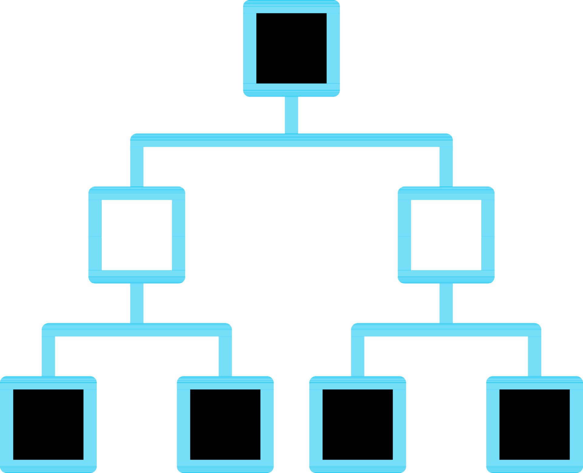 Hierarchy Icon In Blue Line Art. 24327121 Vector Art at Vecteezy