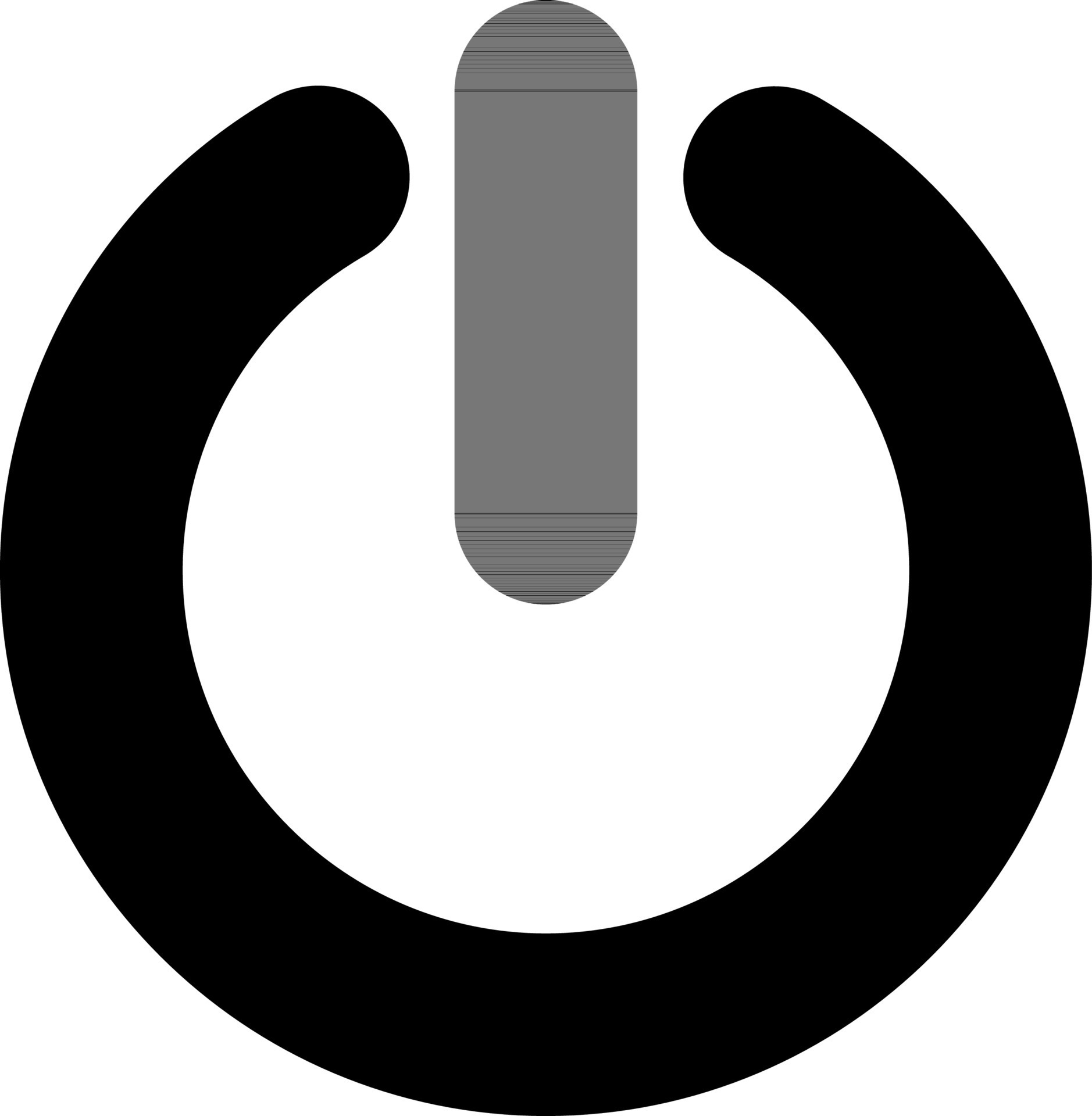 Power Button sign or symbol. 24329553 Vector Art at Vecteezy