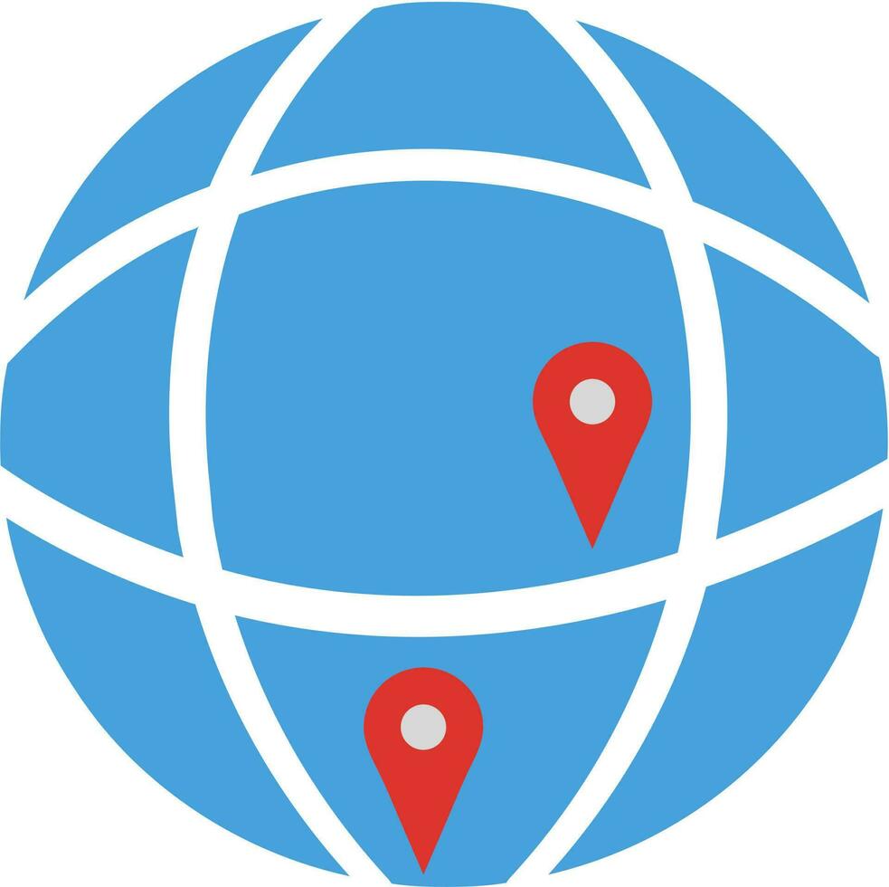 Globe with map pointers icon, location finder around the earth. 24331696 Vector Art at Vecteezy