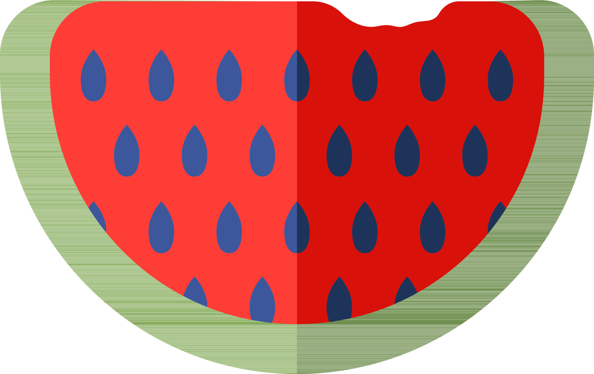 Watermelon Slice Icon In Flat Style 24333336 Vector Art At Vecteezy