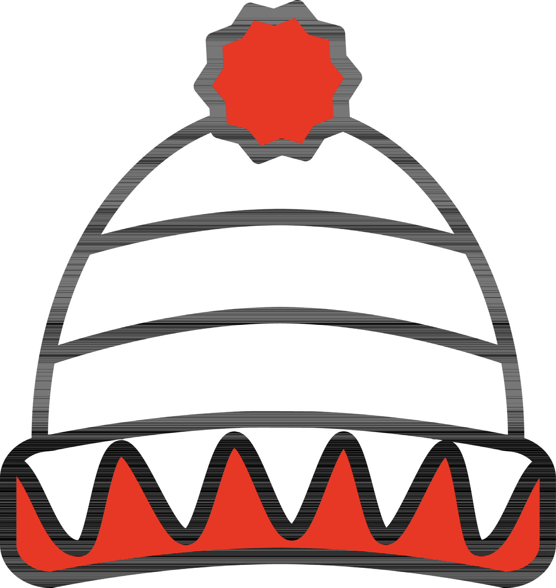 Isolated Woolen Cap Icon in Flat Style. 24334975 Vector Art at Vecteezy