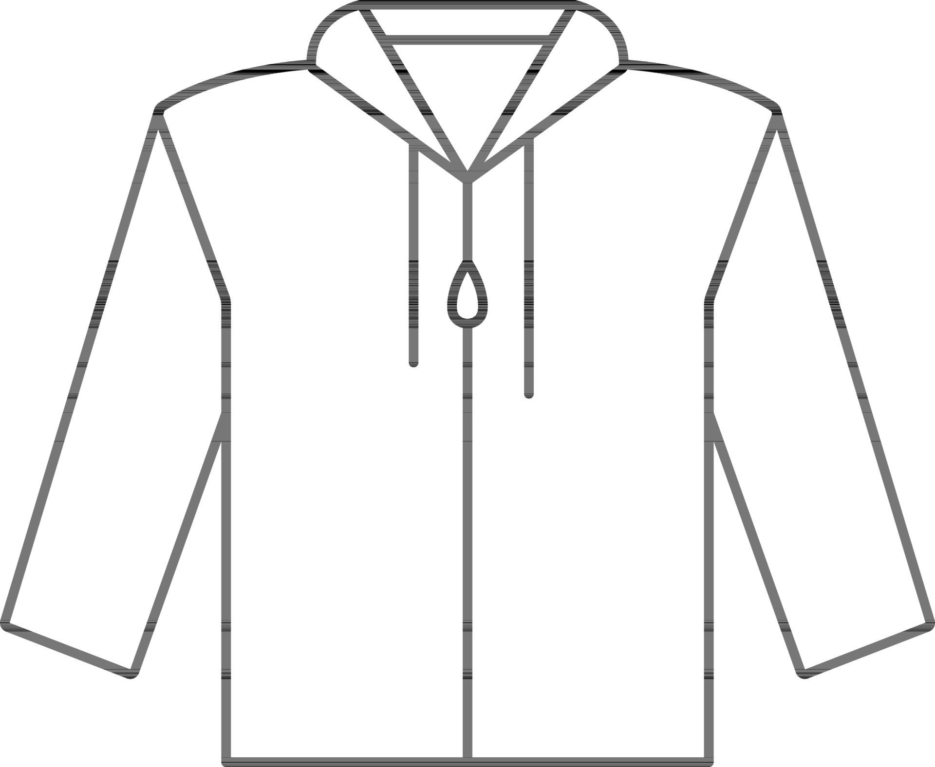 Linear Style Zip Hoodie Icon Or Symbol 24335109 Vector Art At Vecteezy