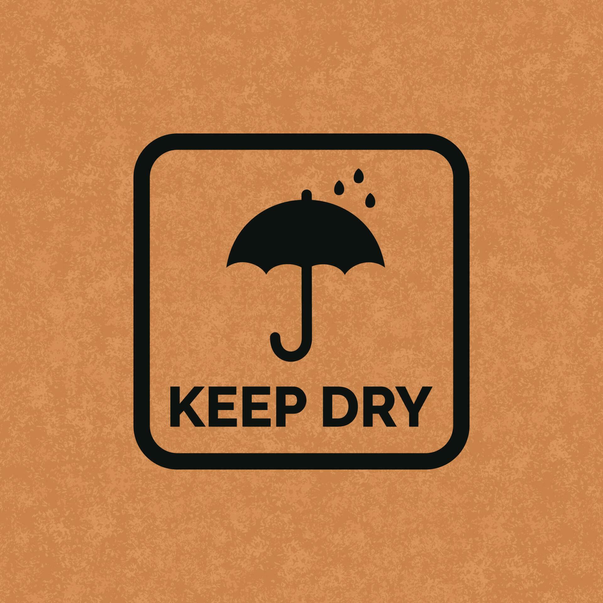 Keep dry packaging mark icon symbol vector 24338718 Vector Art at Vecteezy