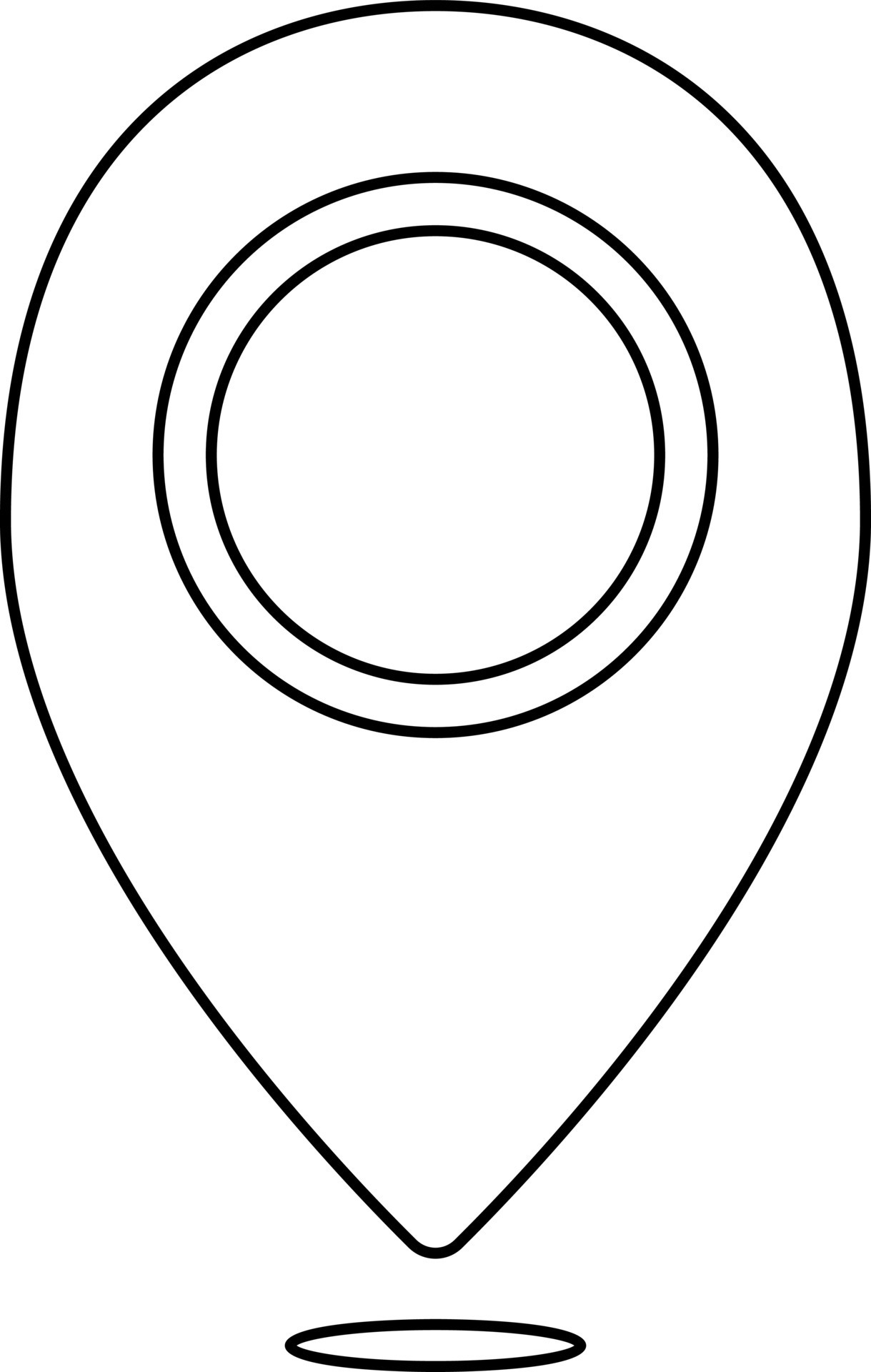 Isolated map pointer in flat style. 24340489 Vector Art at Vecteezy