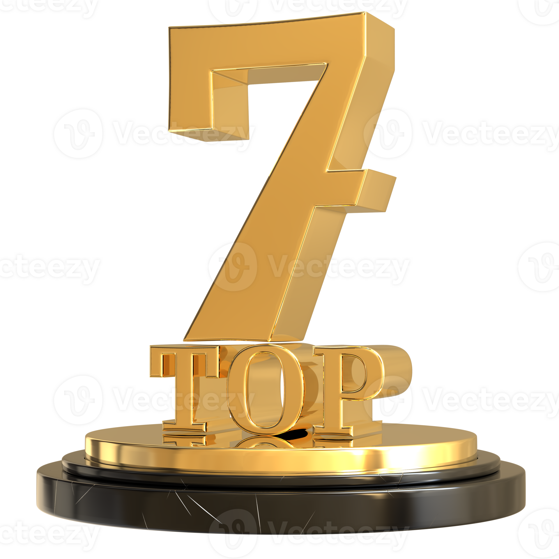 TOP 7 3D GOLD 24341381 PNG
